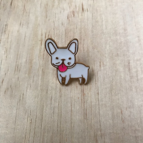 Jewelry | New Cute French White Bulldog Pin | Poshmark